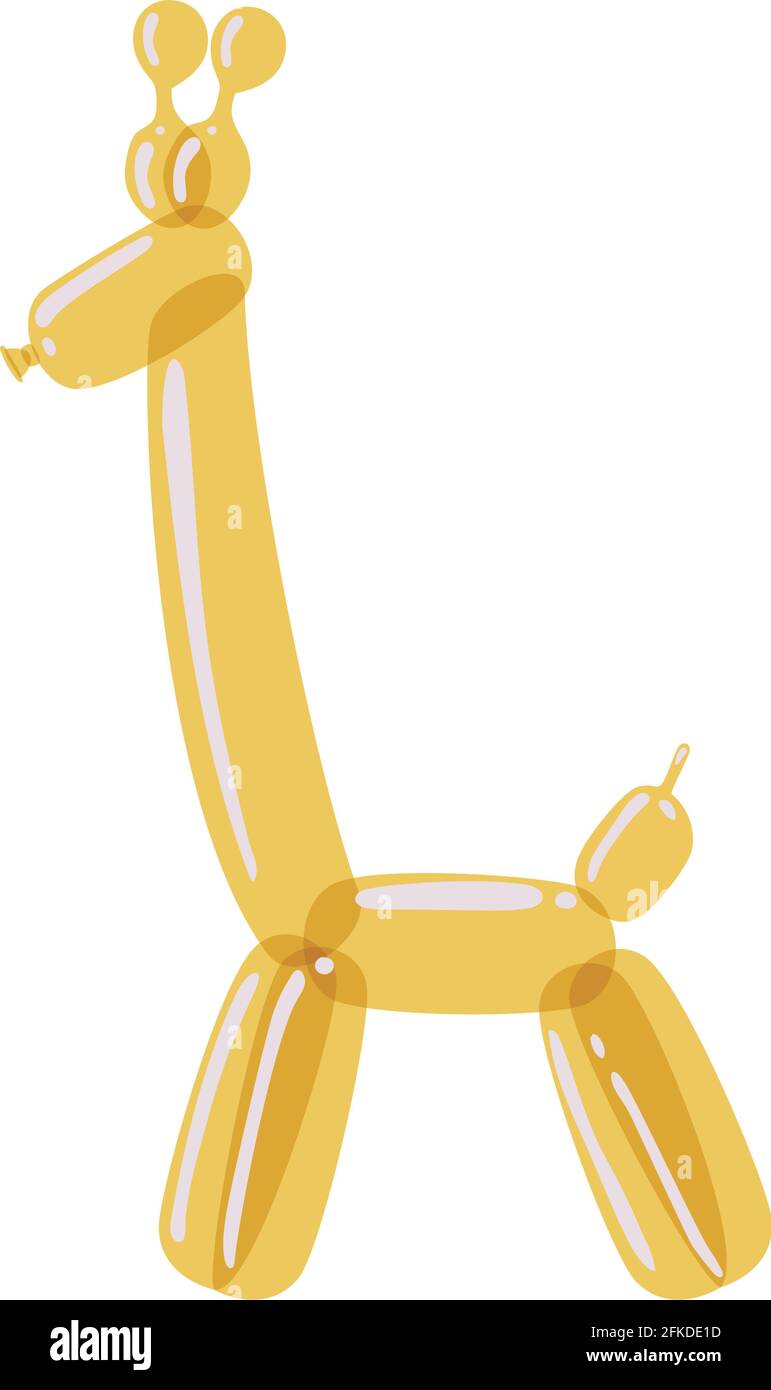 yellow giraffe balloon Stock Vector Image & Art - Alamy