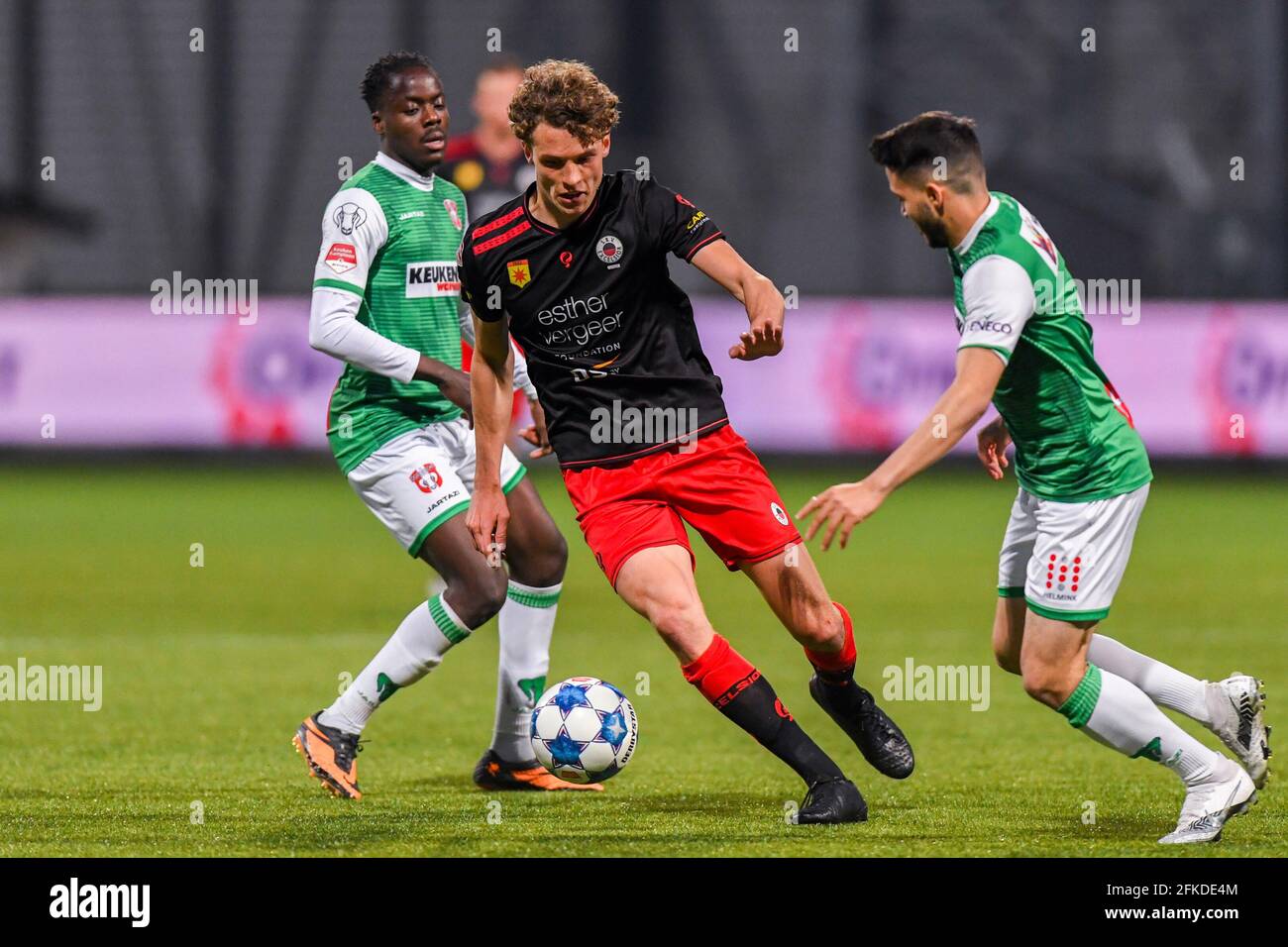 ROTTERDAM, NETHERLANDS - APRIL 30: Mats Wieffer of SBV Excelsior, Adnan ...