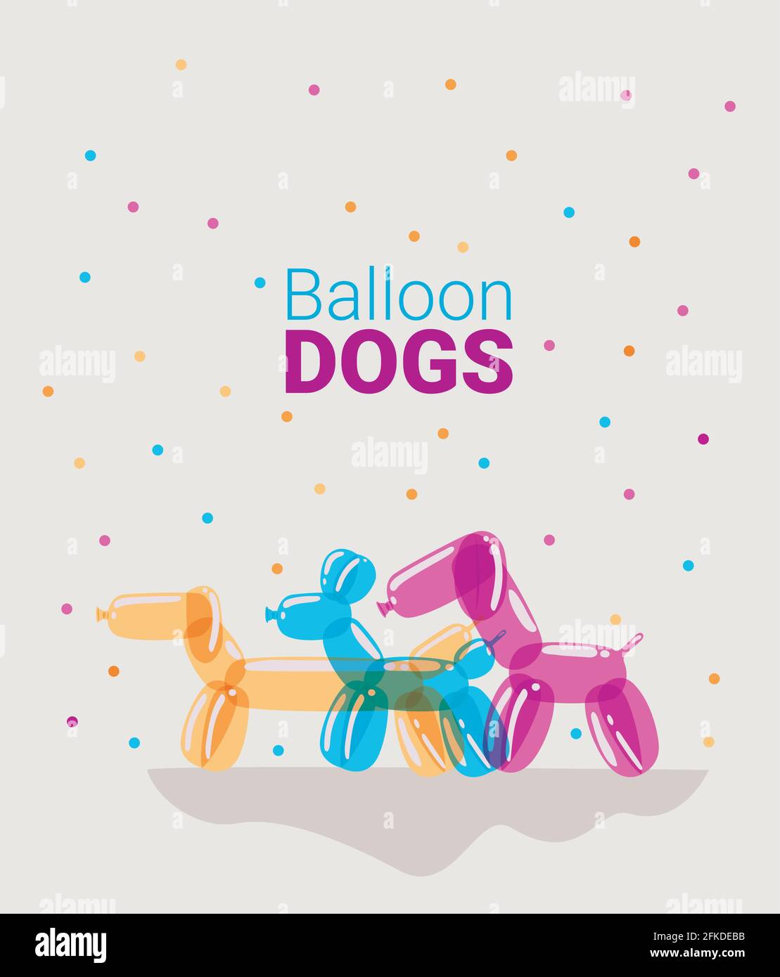 balloons dogs design Stock Vector Image & Art - Alamy
