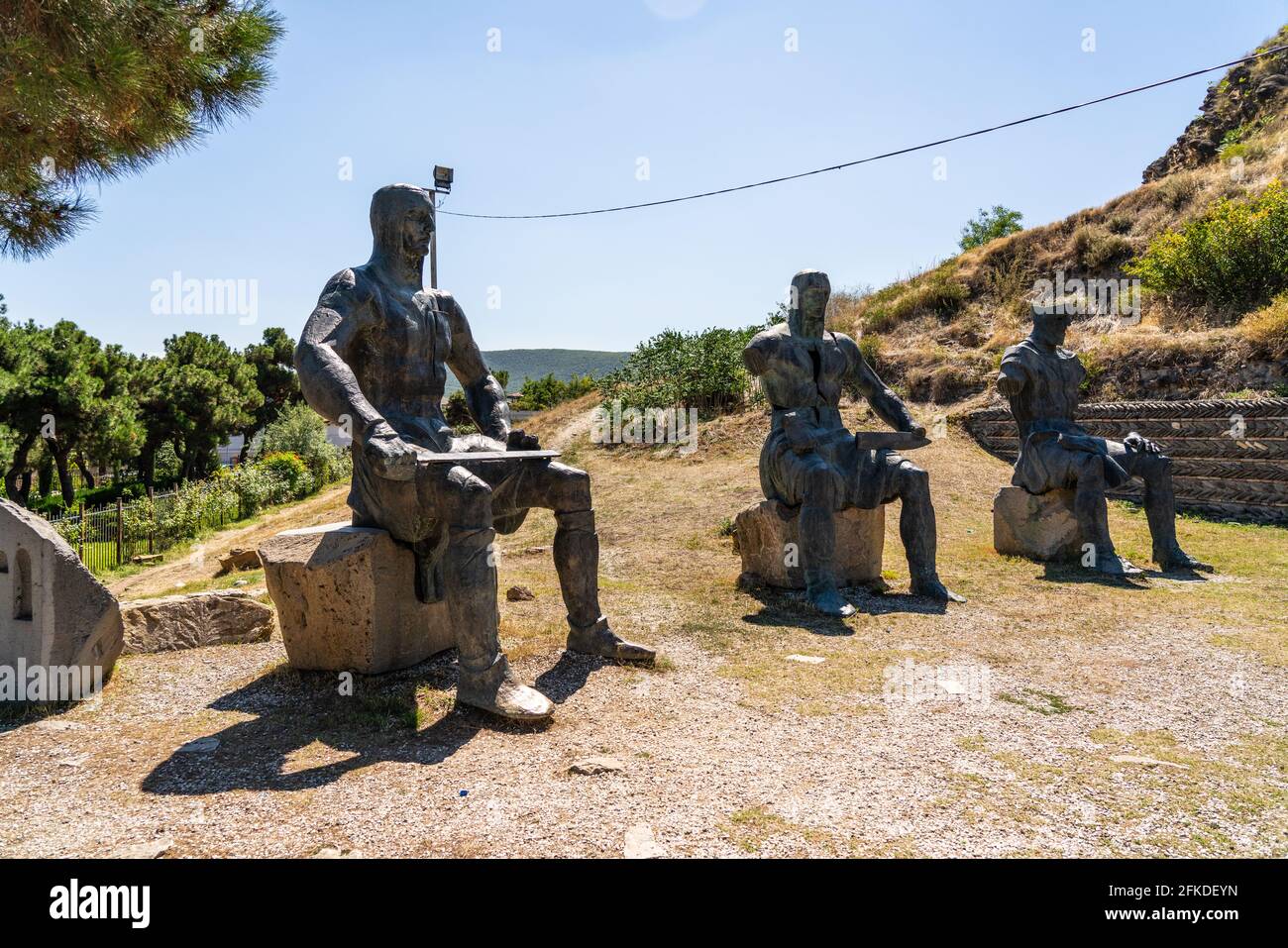 Memorial to Georgian heroes in the city of Gori, Georgia Stock Photo ...