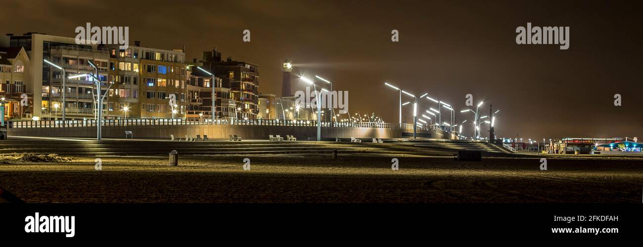 The Hague beach at night Stock Photo - Alamy
