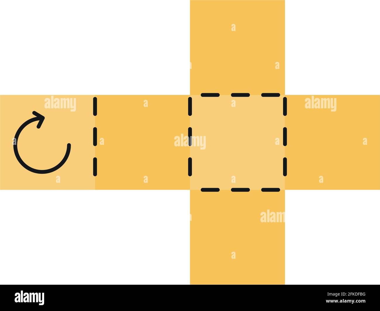 template for paper cube Stock Vector Image & Art - Alamy