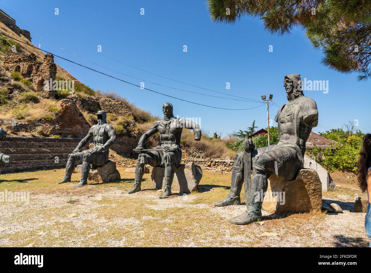Memorial to Georgian heroes in the city of Gori, Georgia Stock Photo ...