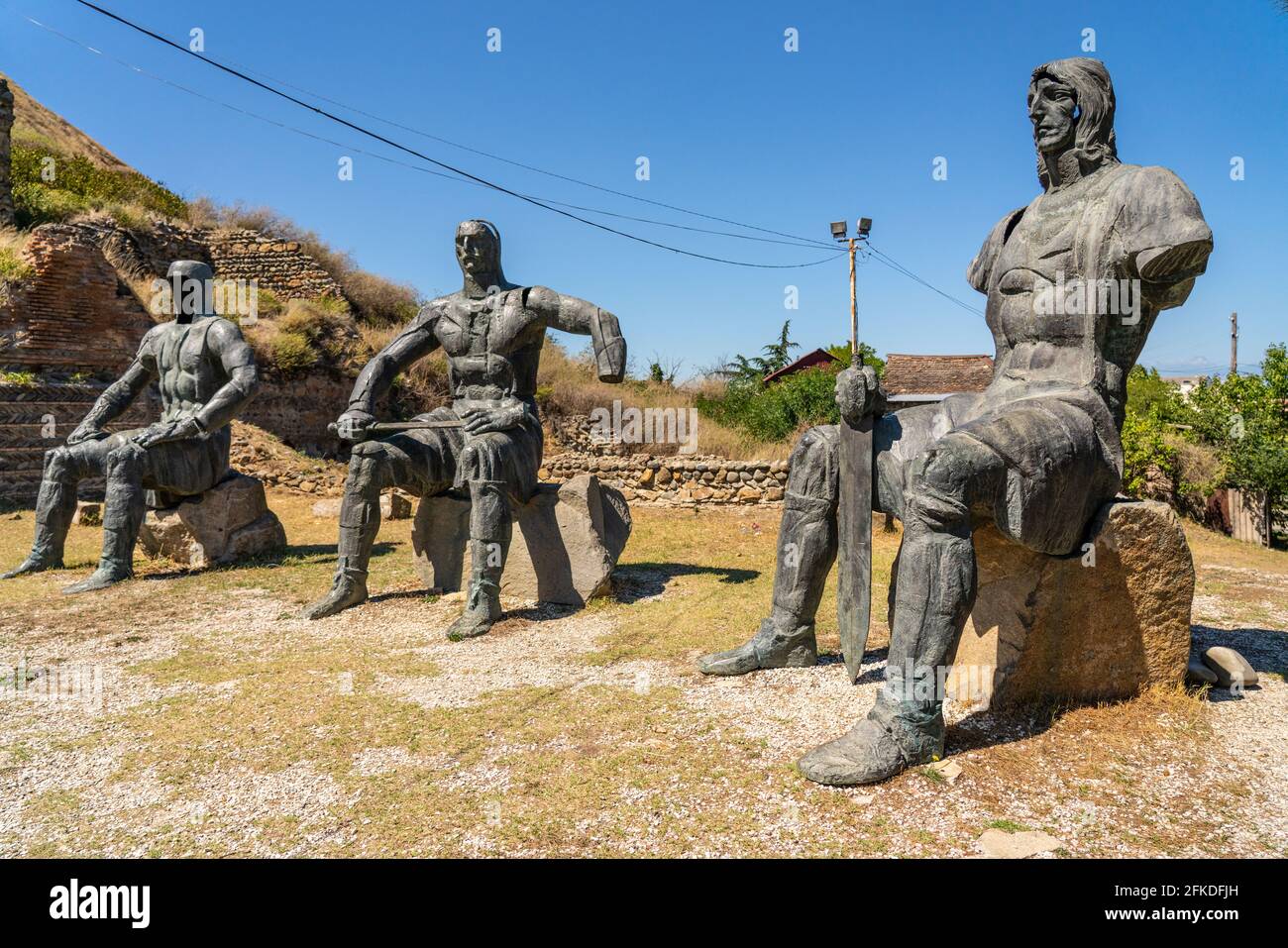 Memorial to Georgian heroes in the city of Gori, Georgia Stock Photo ...