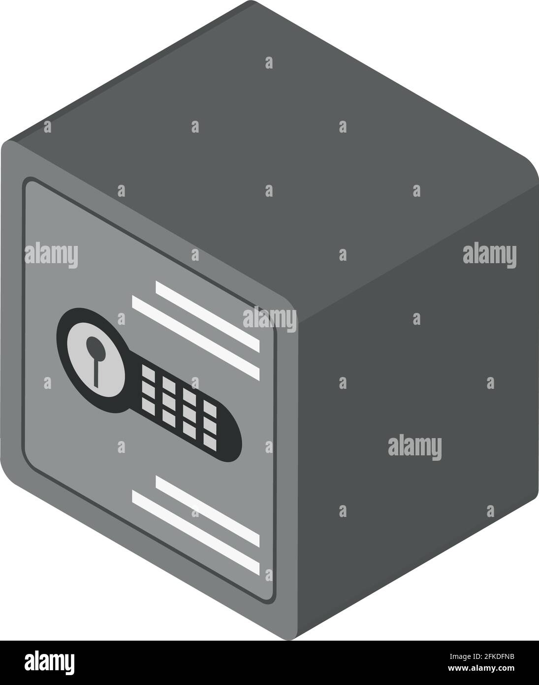 safe box isometric Stock Vector Image & Art - Alamy