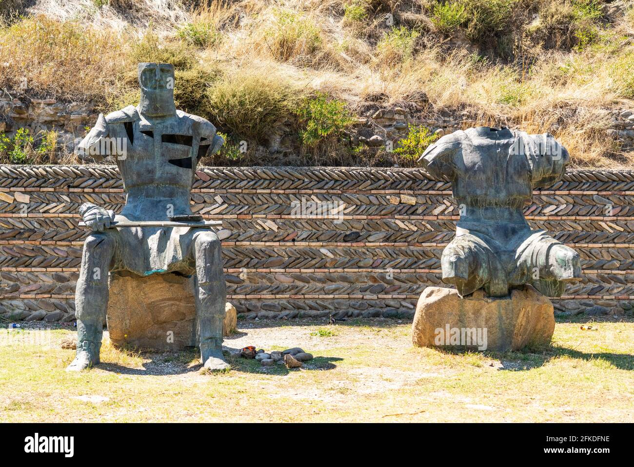 Memorial to Georgian heroes in the city of Gori, Georgia Stock Photo ...