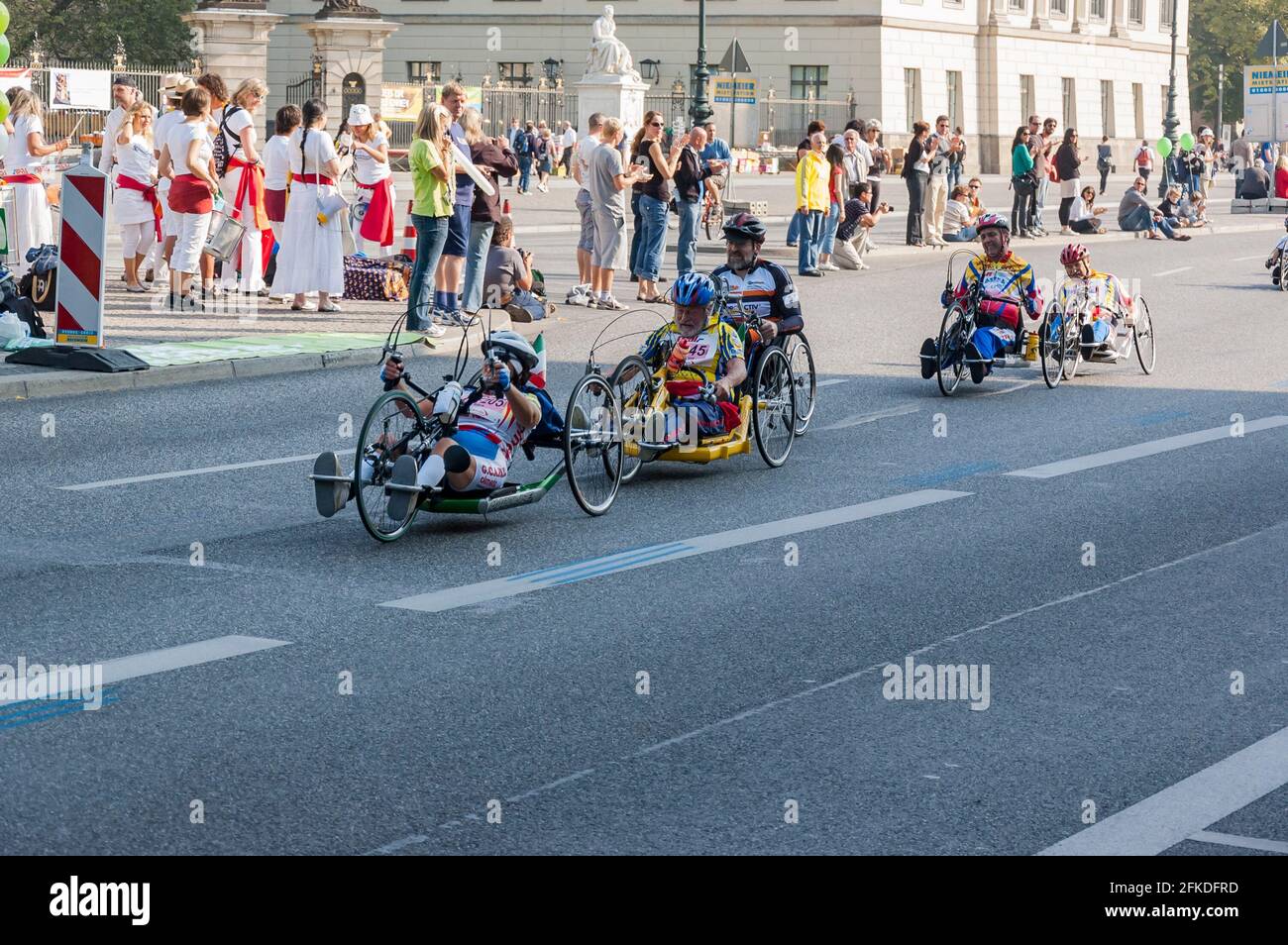 Runners at the thirty-sixth Berlin Marathon, Germany Stock Photo - Alamy