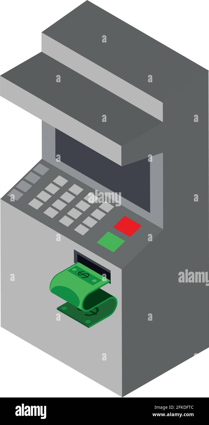 Automatic cash dispenser Cut Out Stock Images & Pictures - Alamy