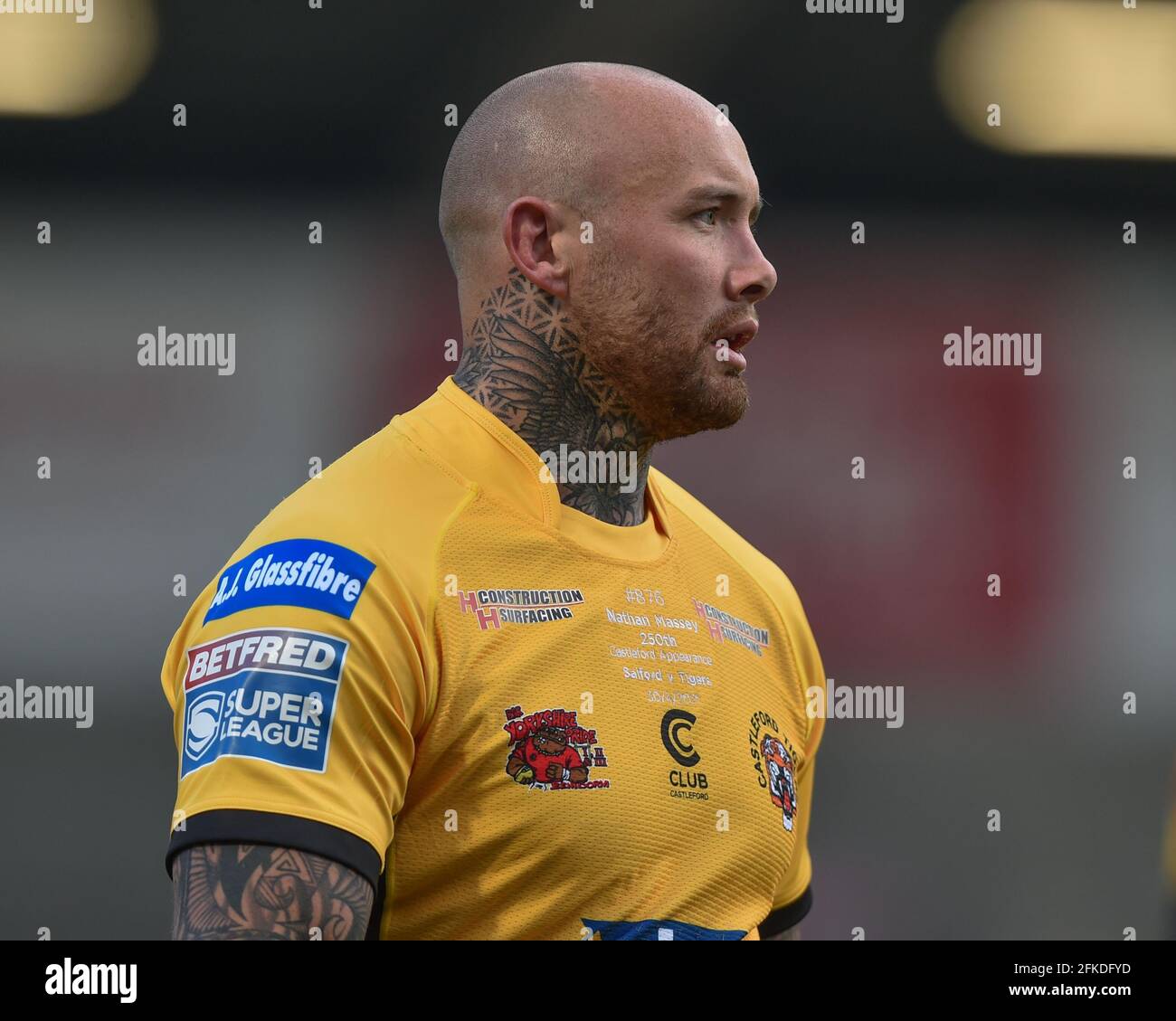 Nathan Massey (14) of Castleford Tigers during the game Stock Photo - Alamy