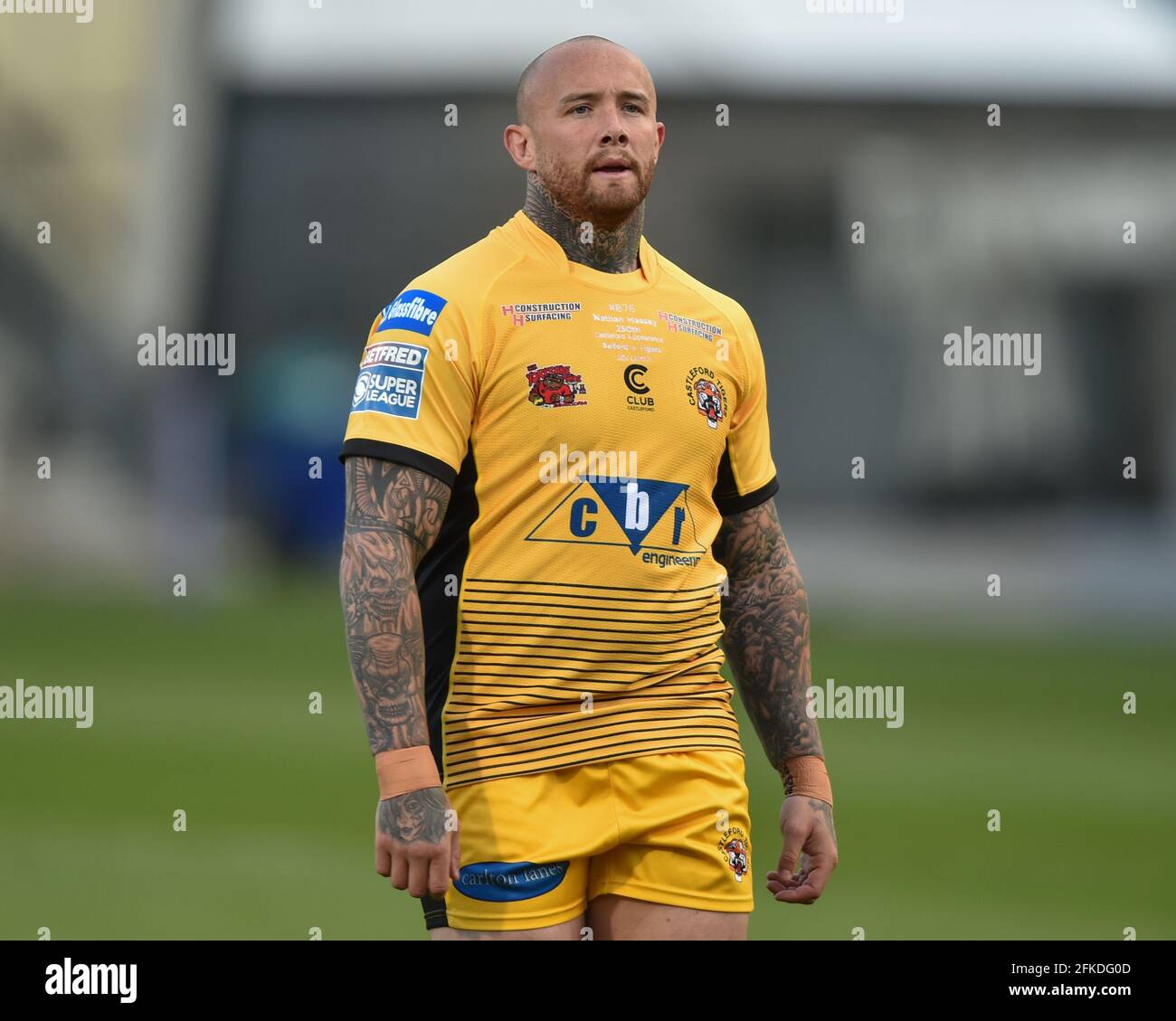 Nathan Massey (14) of Castleford Tigers during the game Stock Photo - Alamy