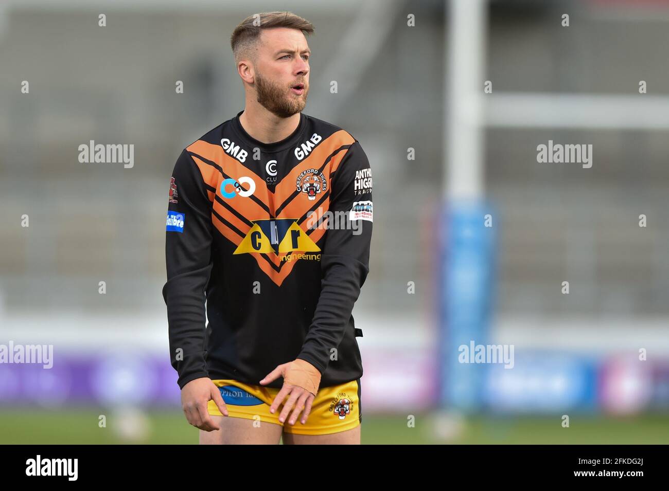 Eccles, UK. 30th Apr, 2021. Danny Richardson (7) of Castleford Tigers ...