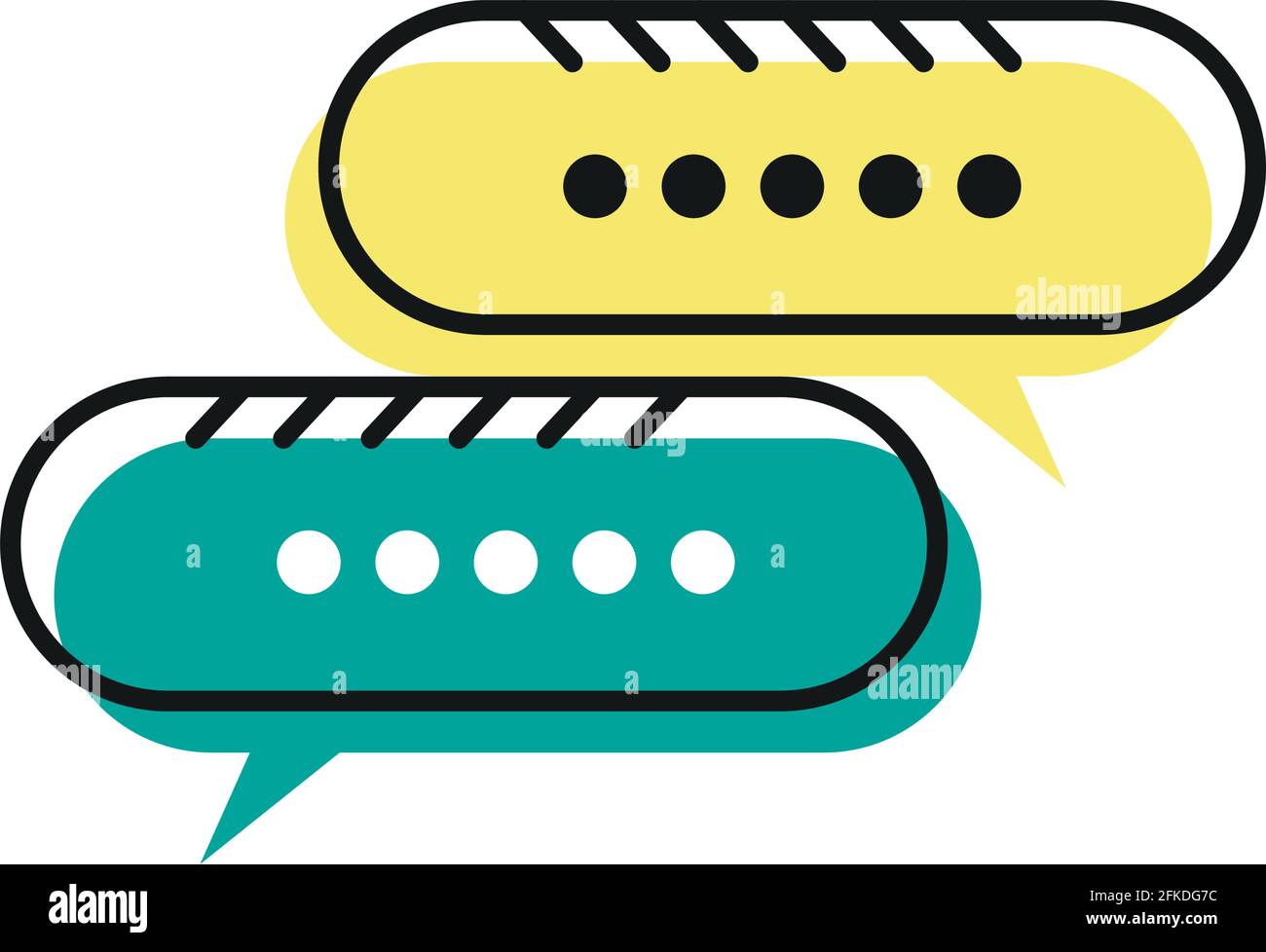speech bubbles retro Stock Vector Image & Art - Alamy