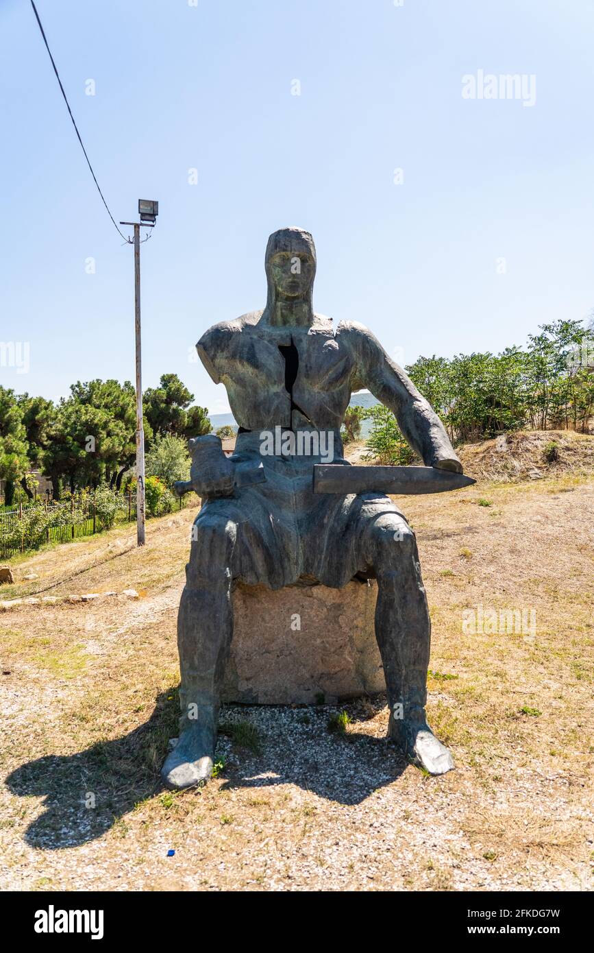Memorial to Georgian heroes in the city of Gori, Georgia Stock Photo ...