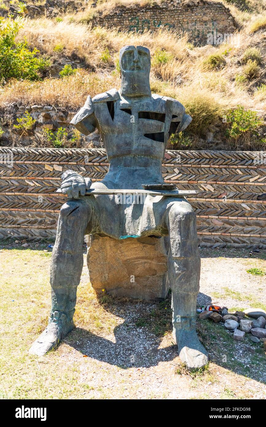 Memorial to Georgian heroes in the city of Gori, Georgia Stock Photo ...
