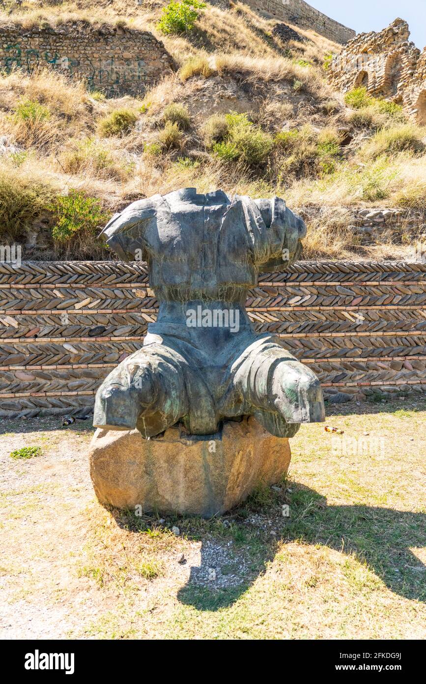 Memorial to Georgian heroes in the city of Gori, Georgia Stock Photo ...
