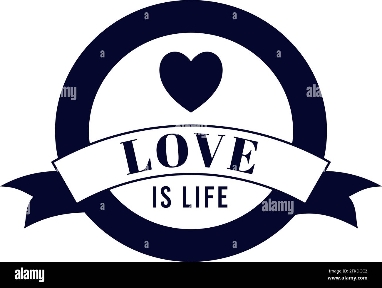 love is life Stock Vector Image & Art - Alamy