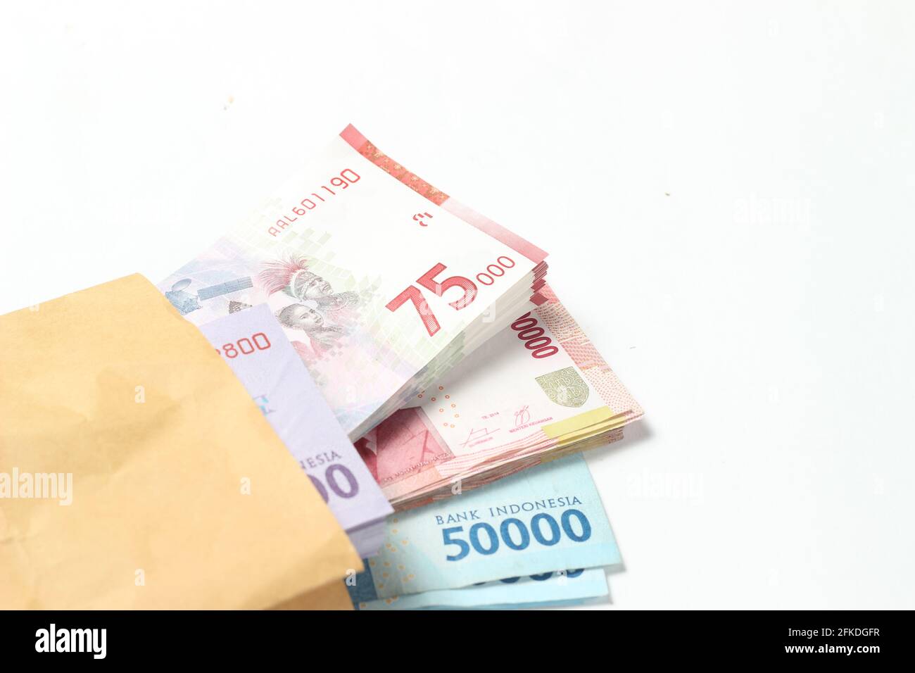 Random Layout Photo Rupiah Paper Money, 10000, 50000, 100000 and 75000 ...