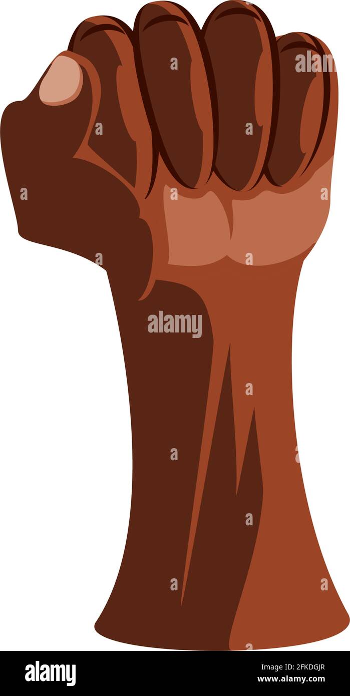 raised black hand Stock Vector Image & Art - Alamy