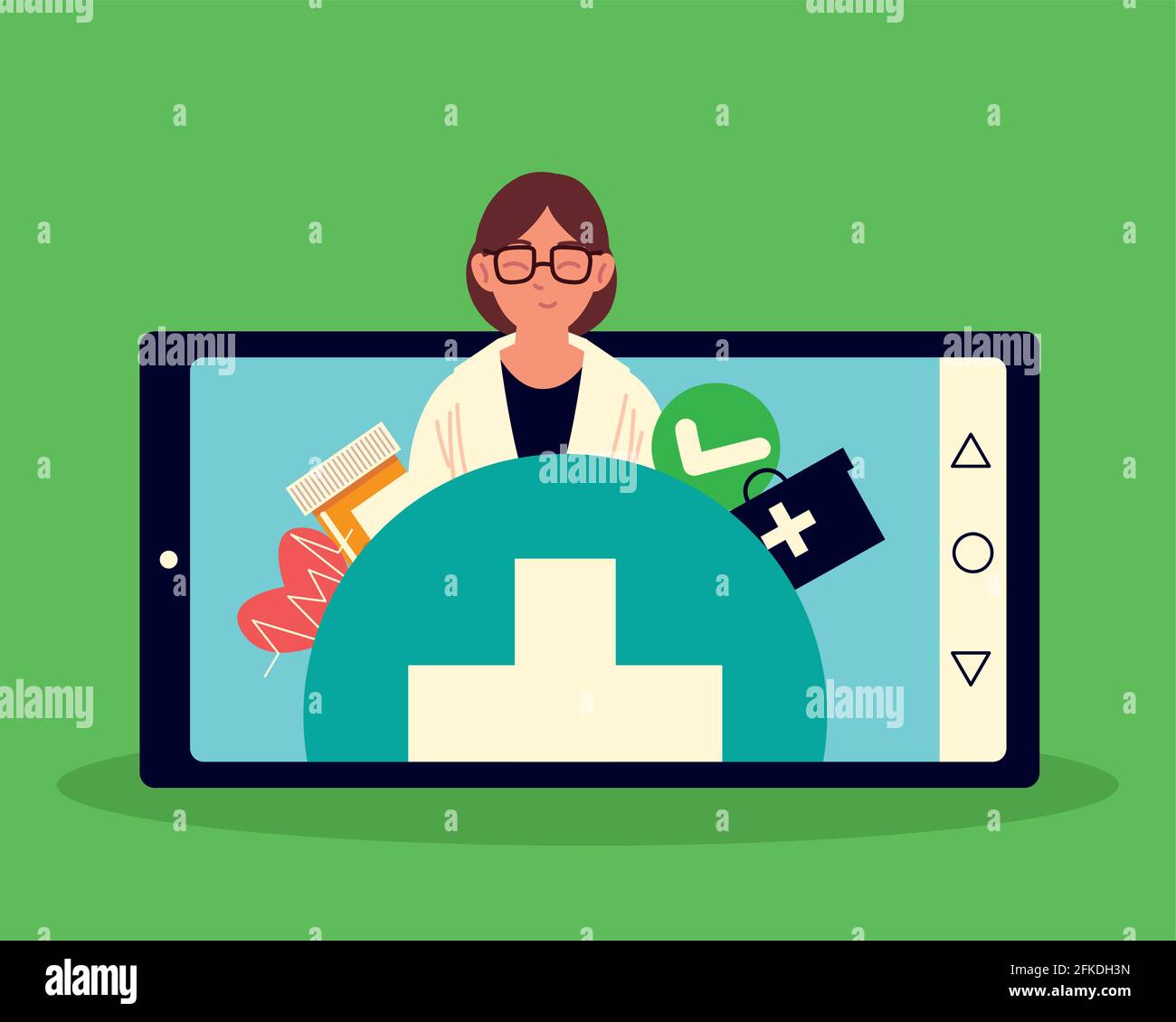 Healthcare webinar Stock Vector Images - Alamy