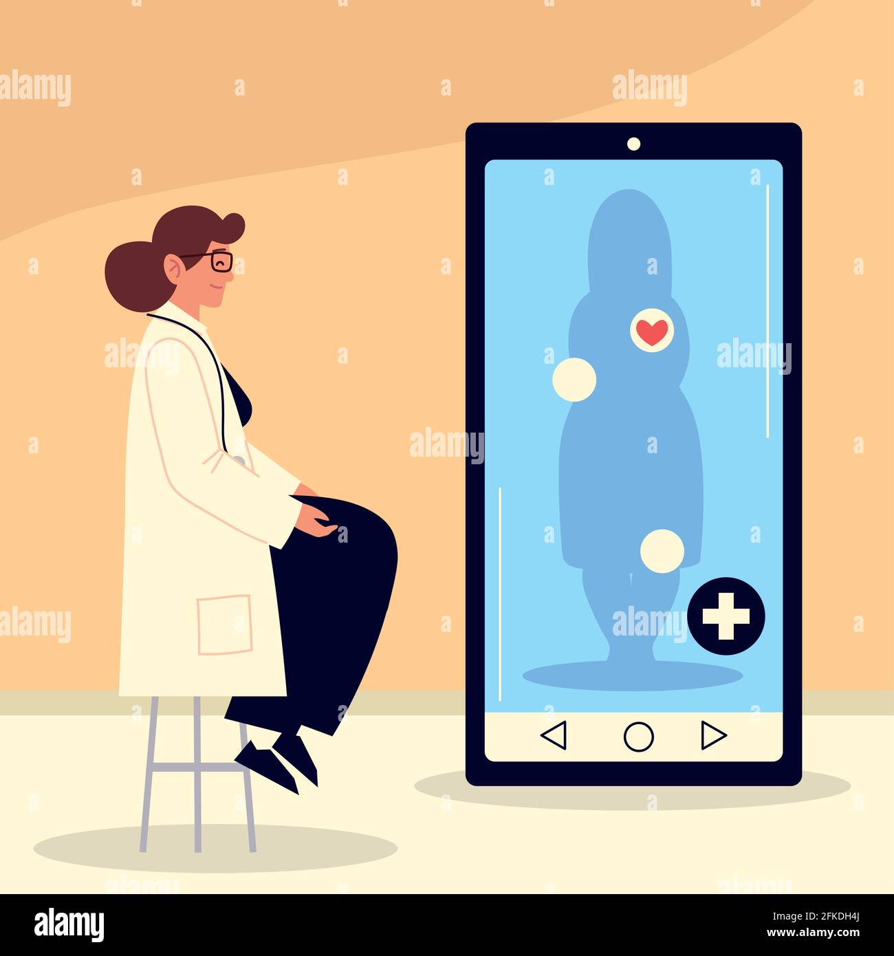 online health check-up Stock Vector Image & Art - Alamy