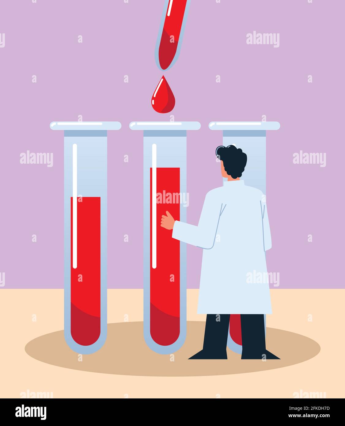 doctor blood sample Stock Vector Image & Art - Alamy
