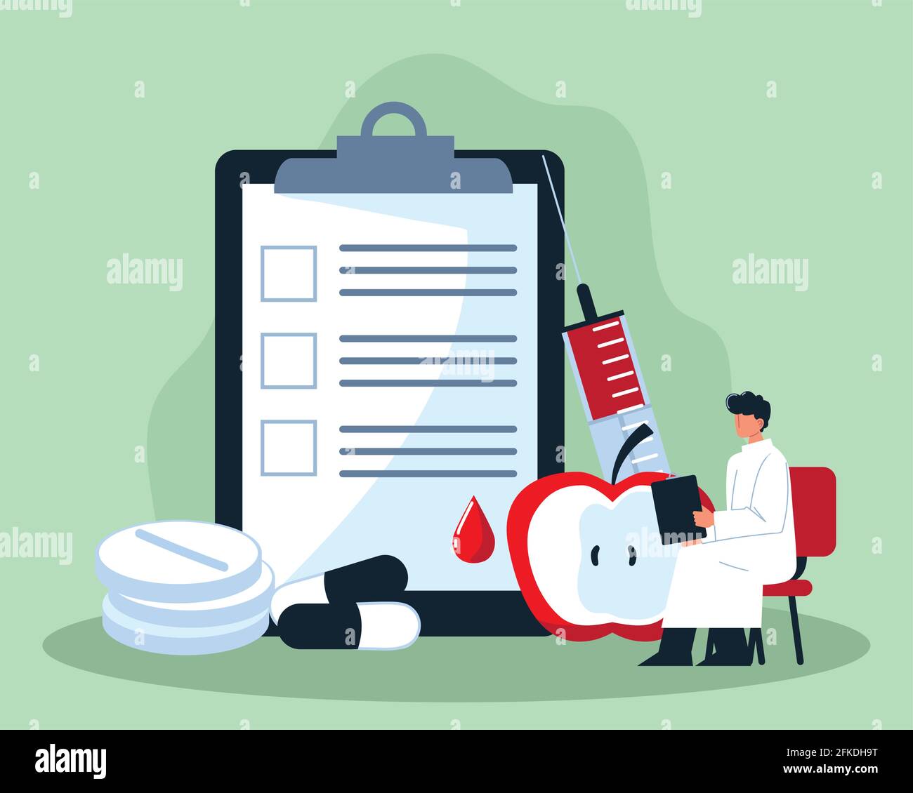 doctor diabetes therapy Stock Vector Image & Art - Alamy