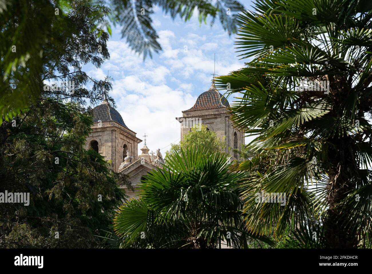 Church trough trees hi-res stock photography and images - Alamy