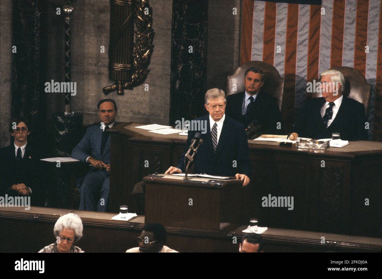 United States President Jimmy Carter addresses a Joint Session of ...