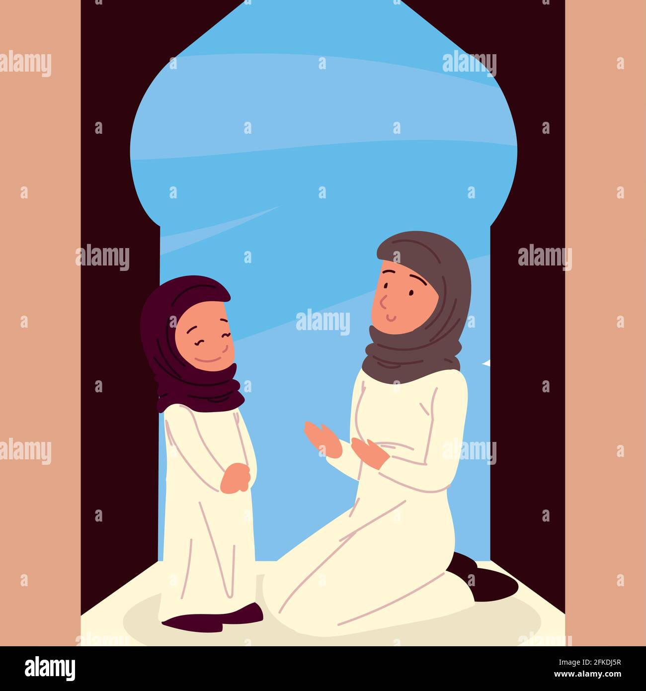 Middle eastern woman portrait Stock Vector Images - Alamy