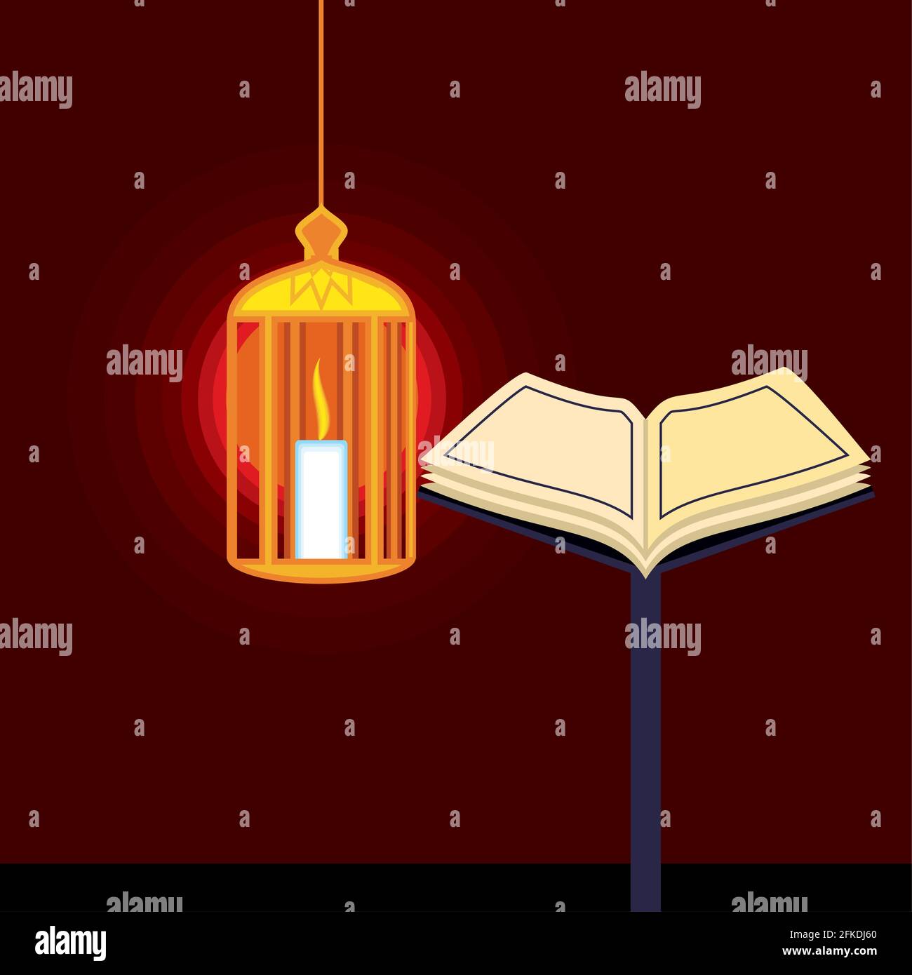 book hanging lantern Stock Vector Image & Art - Alamy
