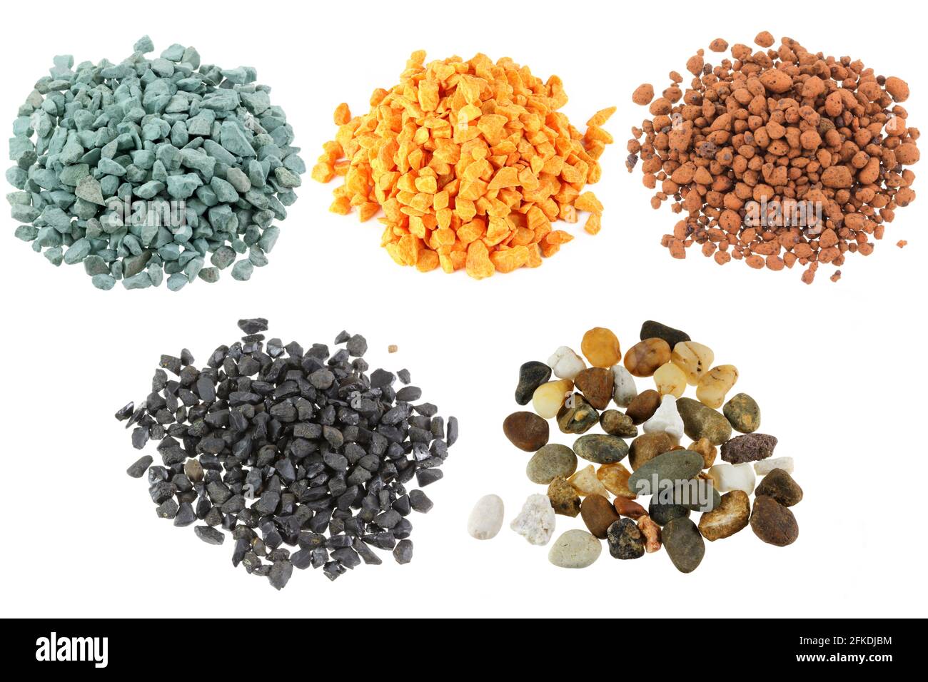 A Group of Volcanic rock, Orange Pebble, Baked Clay Bioclay , Black and ...