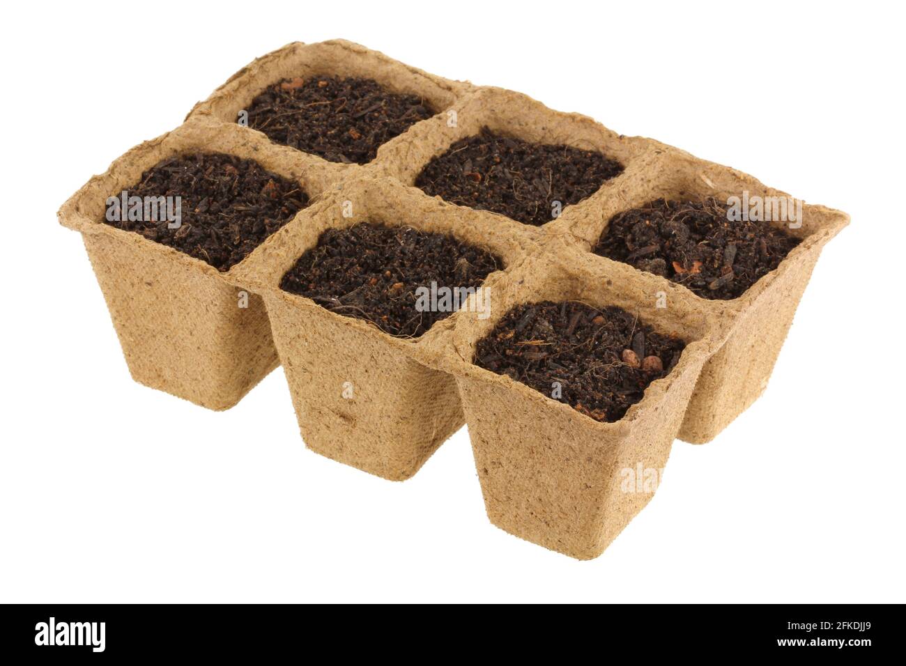 Eco Friendly and Biodegradable Plant Pots for growing seeds, Isolated ...