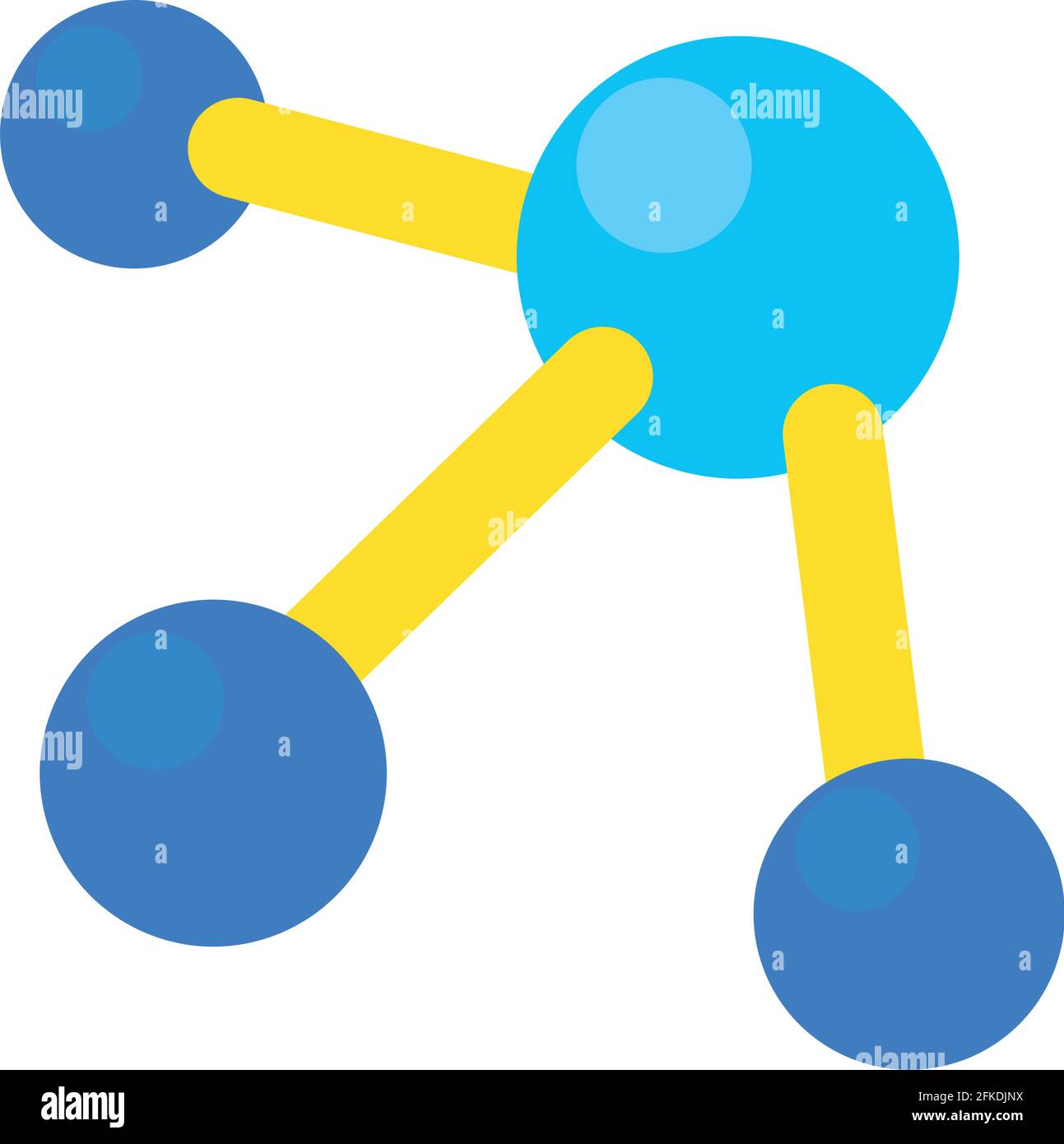 nanotechnology molecules on white background Stock Vector Image & Art ...