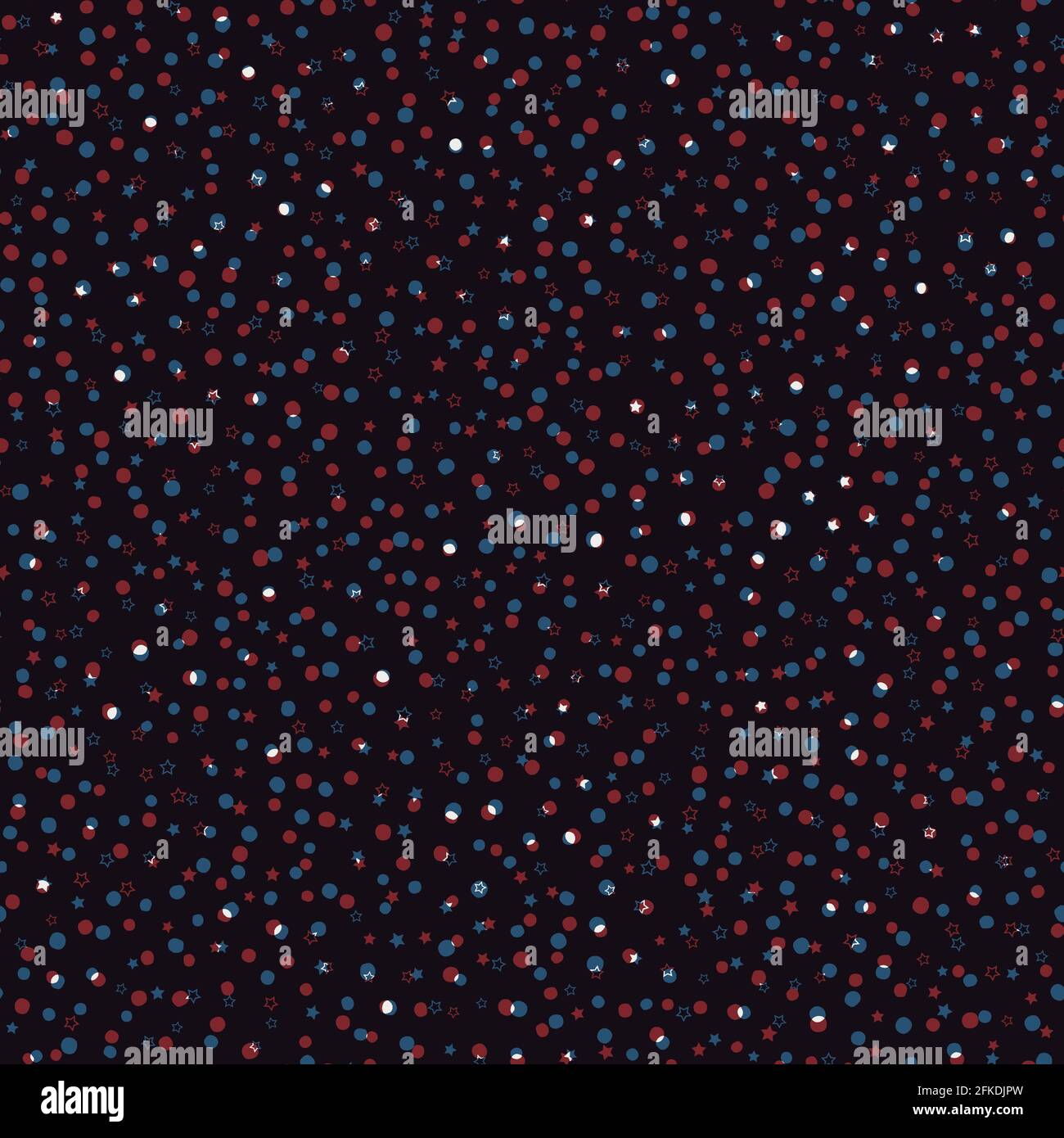 Seamless geo pattern in red blue black white Stock Photo - Alamy
