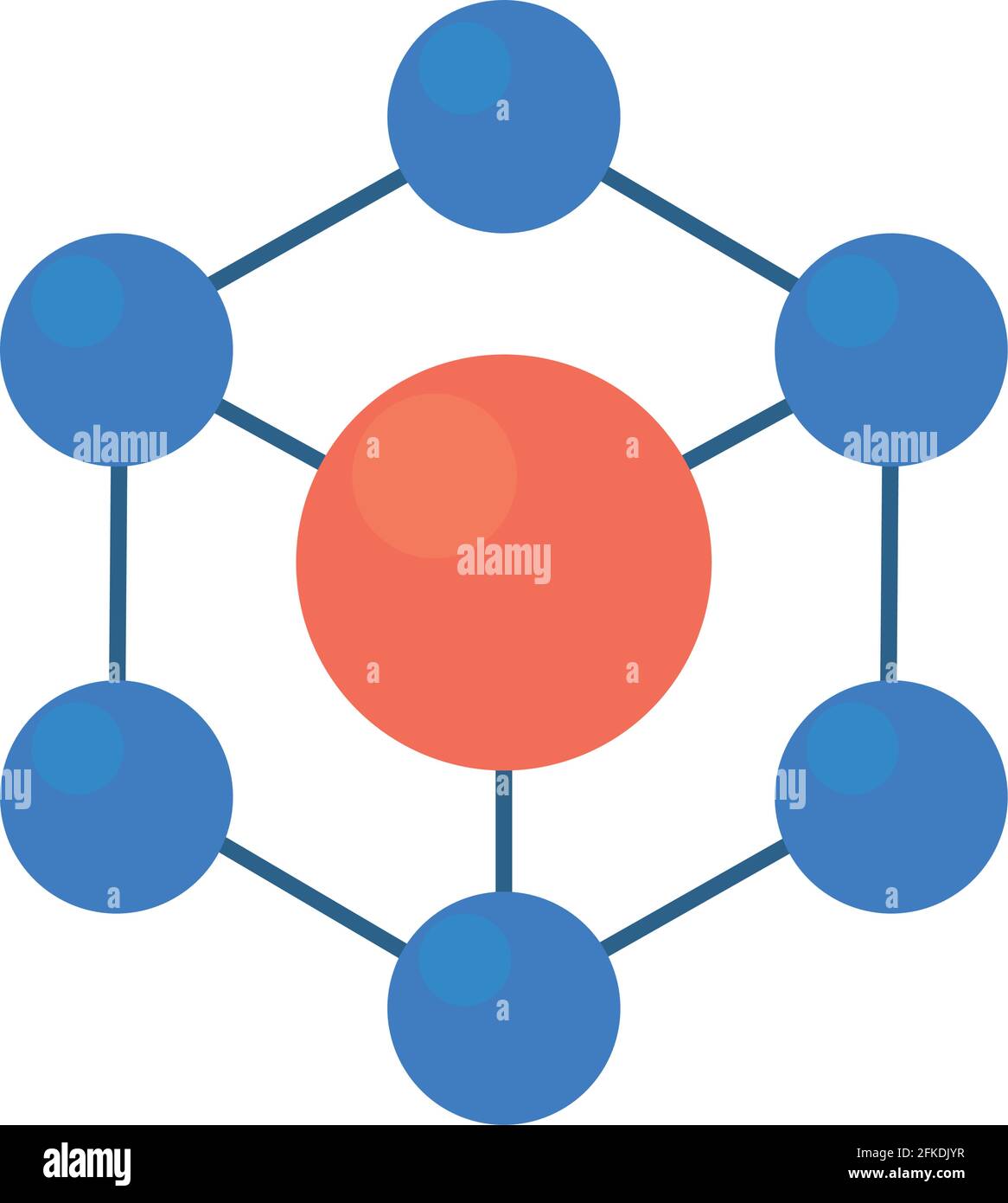 blockchain node on white background Stock Vector Image & Art - Alamy