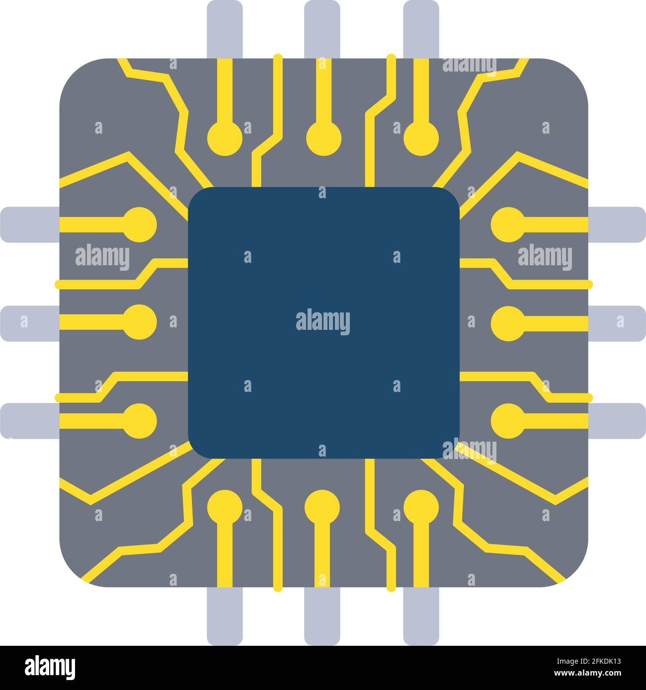 nano microchip on white background Stock Vector Image & Art - Alamy