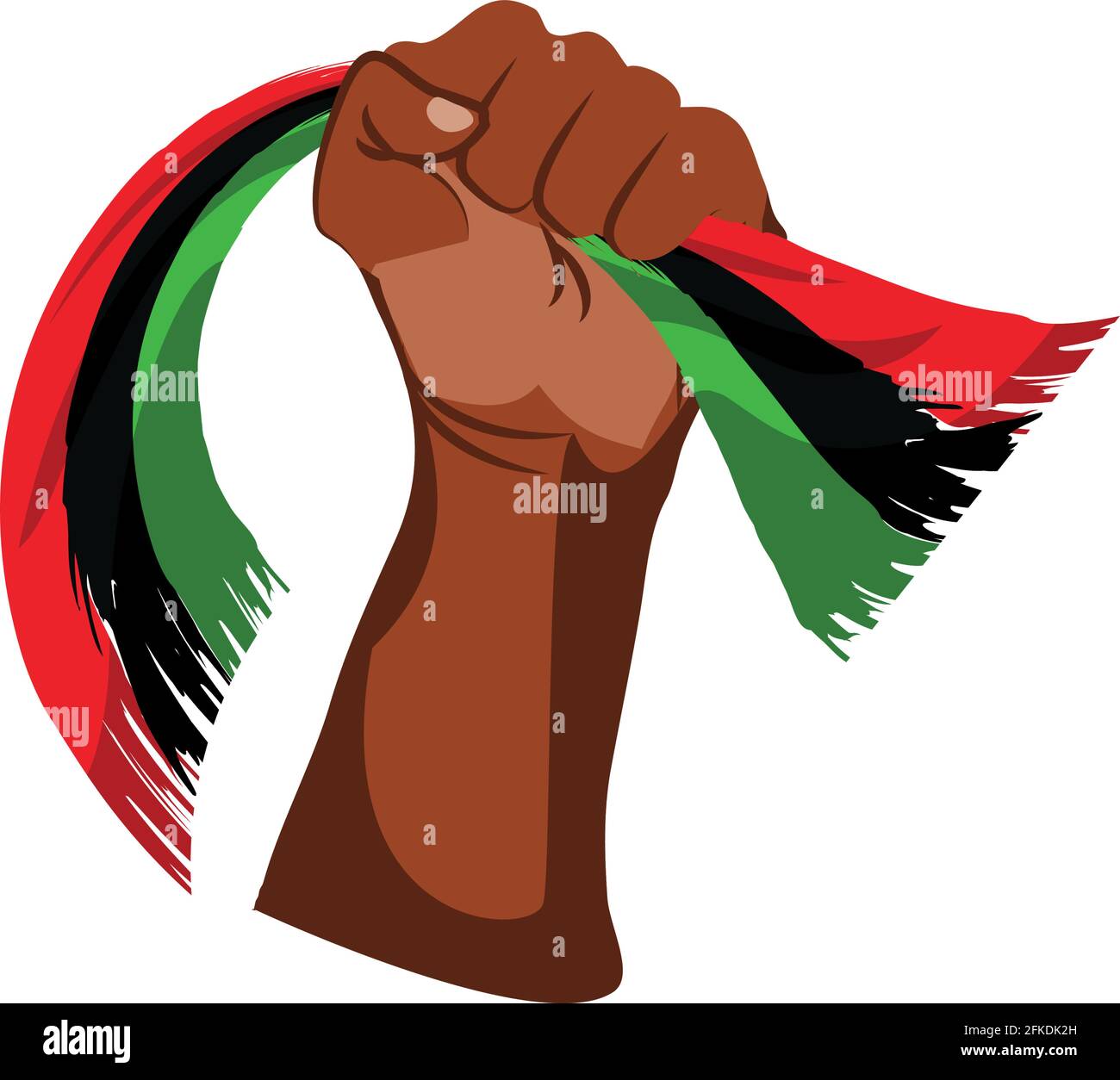 hand african flag Stock Vector Image & Art - Alamy