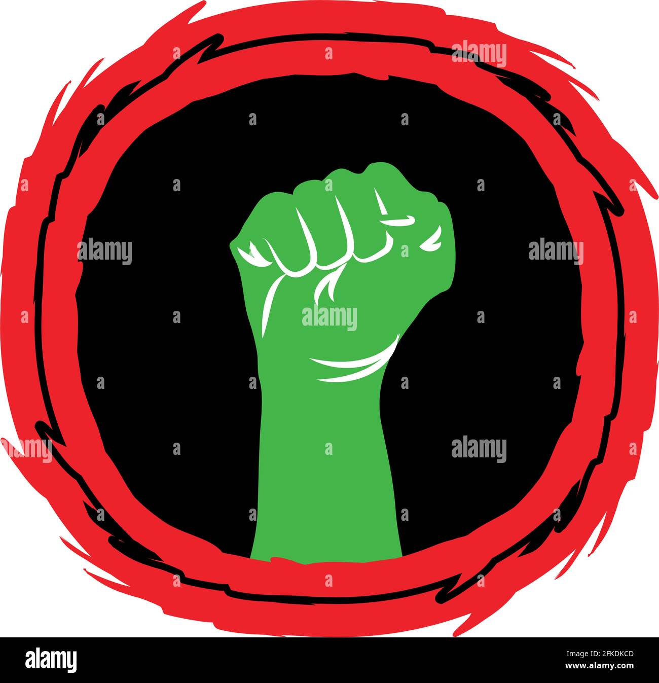 juneteenth raised hand Stock Vector Image & Art - Alamy