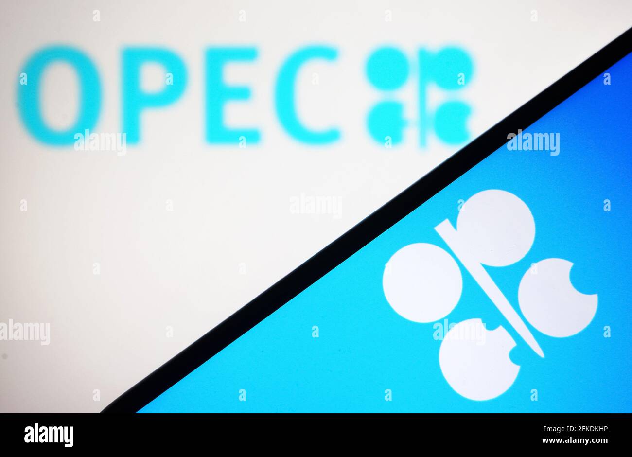 Ukraine. 30th Apr, 2021. In this photo illustration, OPEC (Organization ...