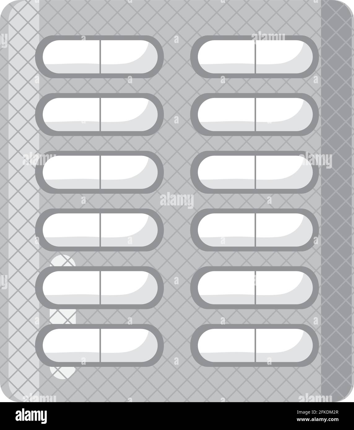 Tablets blister isolated medical Stock Vector Images - Alamy