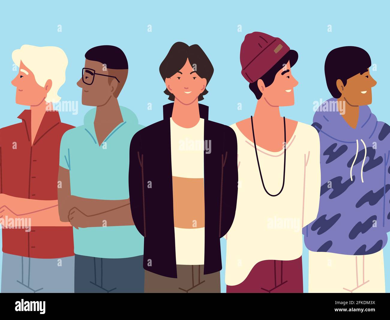 group of men Stock Vector Image & Art - Alamy