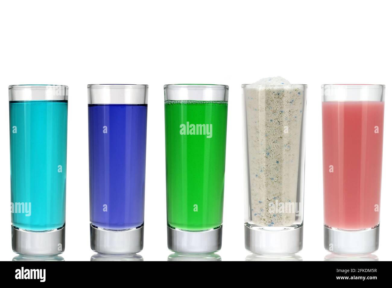 Different Kinds of Laundry Detergent, Washing Powder, Softener in a ...