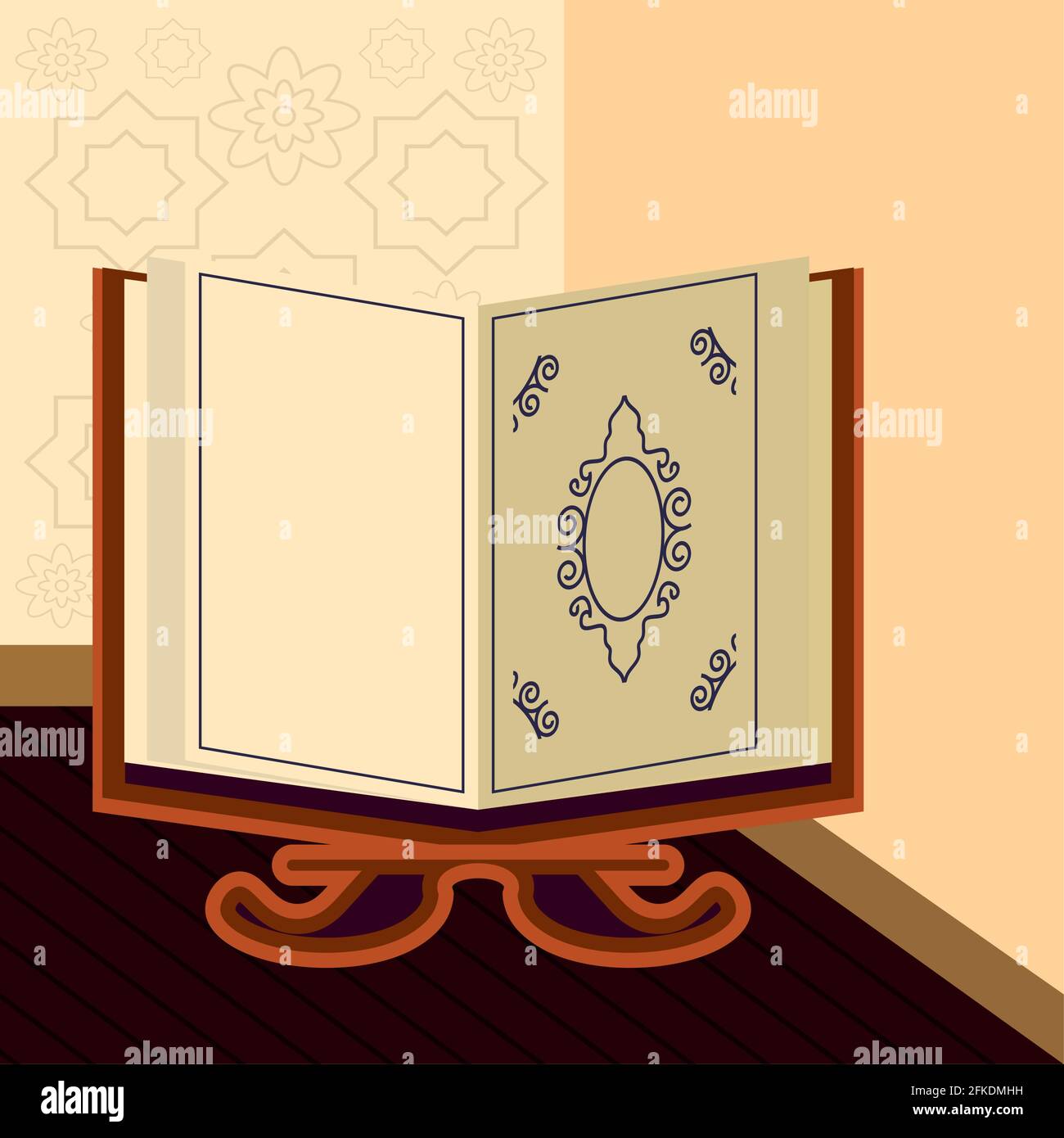 open quran stand Stock Vector Image & Art - Alamy