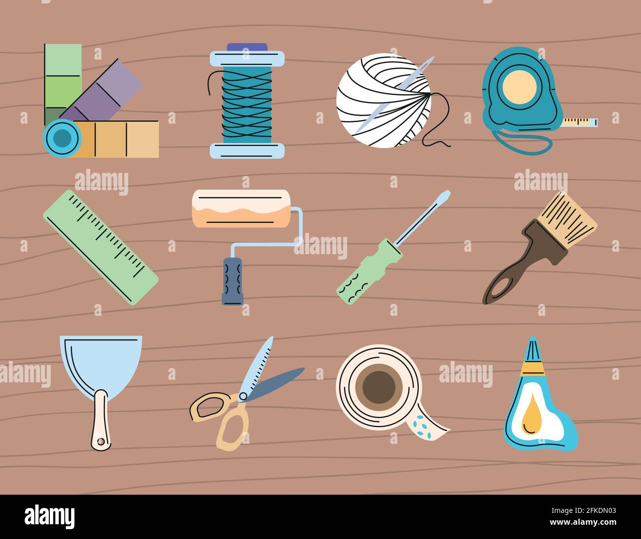 Tool board diy Stock Vector Images - Alamy