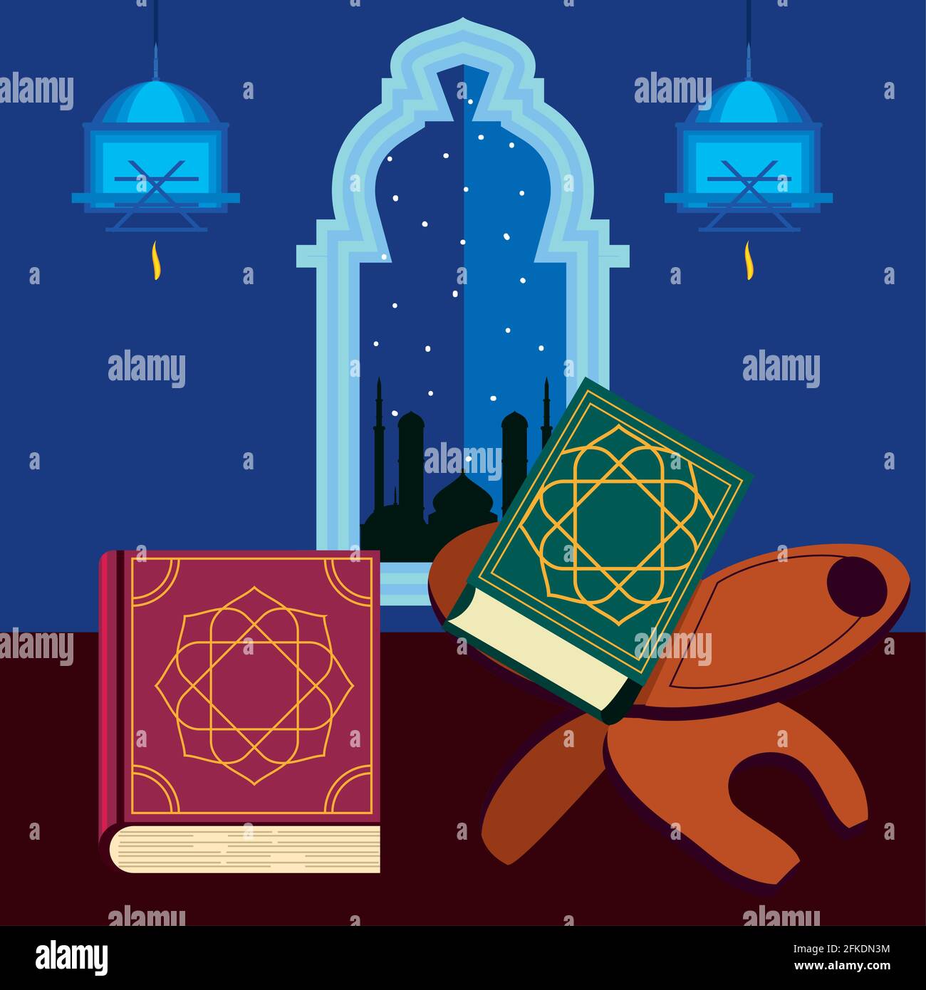 arabian temple quran Stock Vector Image & Art - Alamy