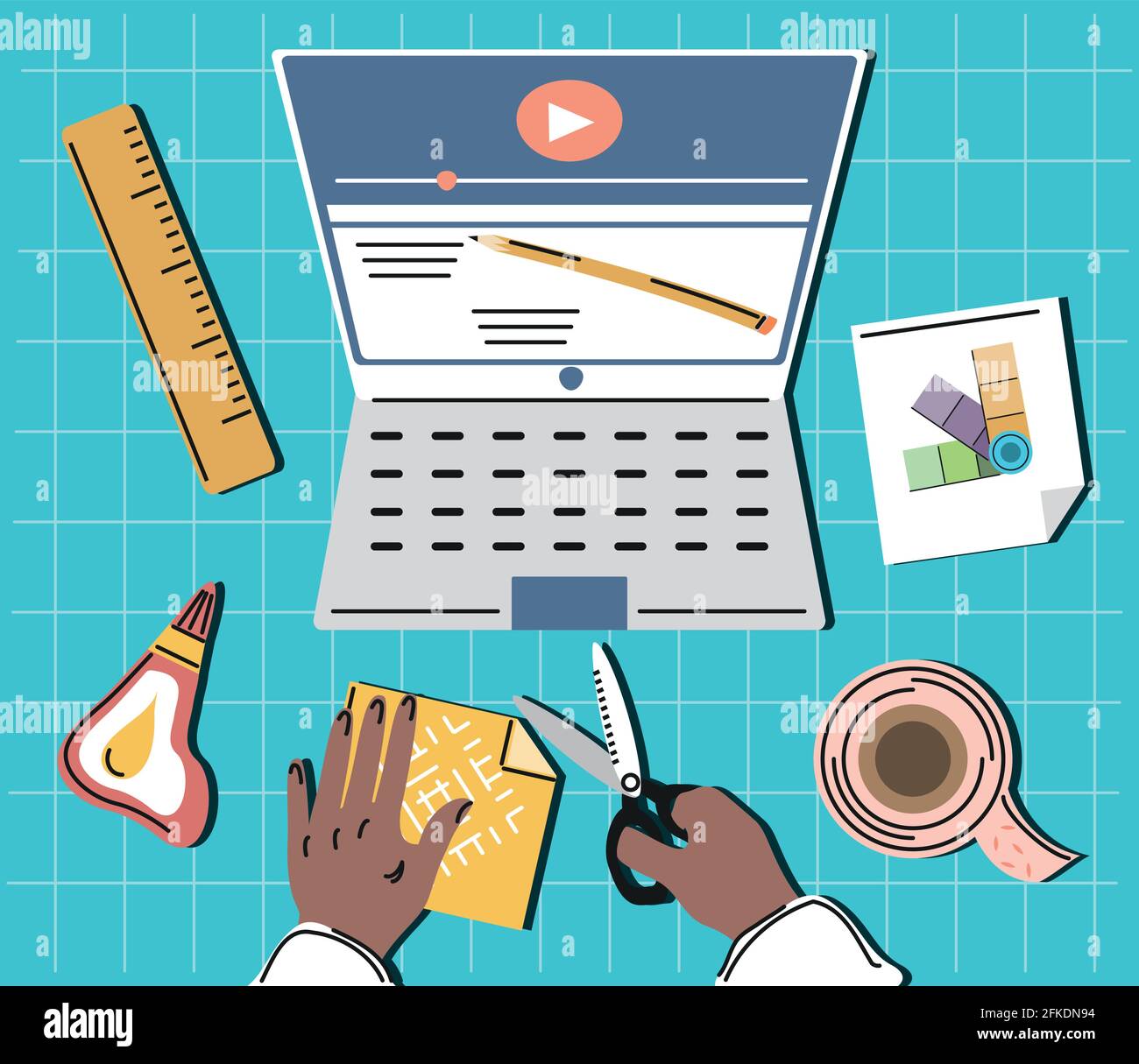 Diy activities Stock Vector Images - Alamy