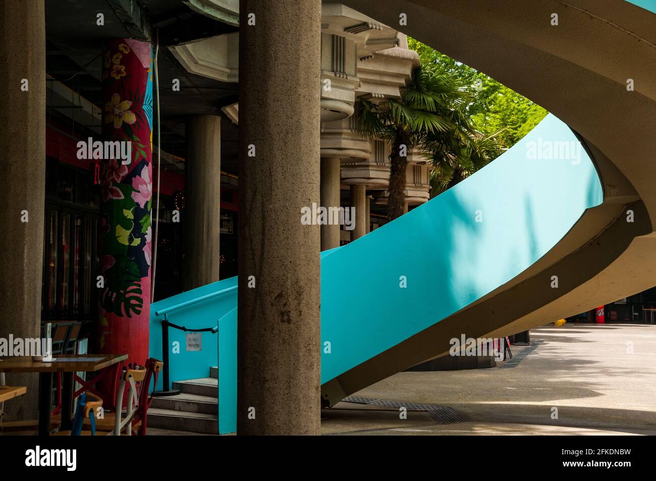 Stairs providing a frame at Found 158 an F&B complex on Julu Road ...