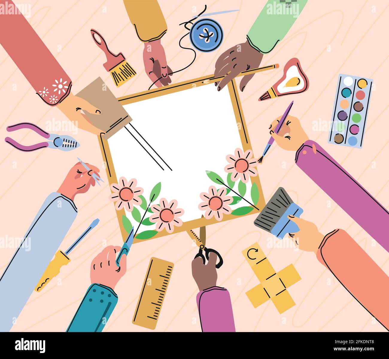 diy art crafts class Stock Vector Image & Art - Alamy