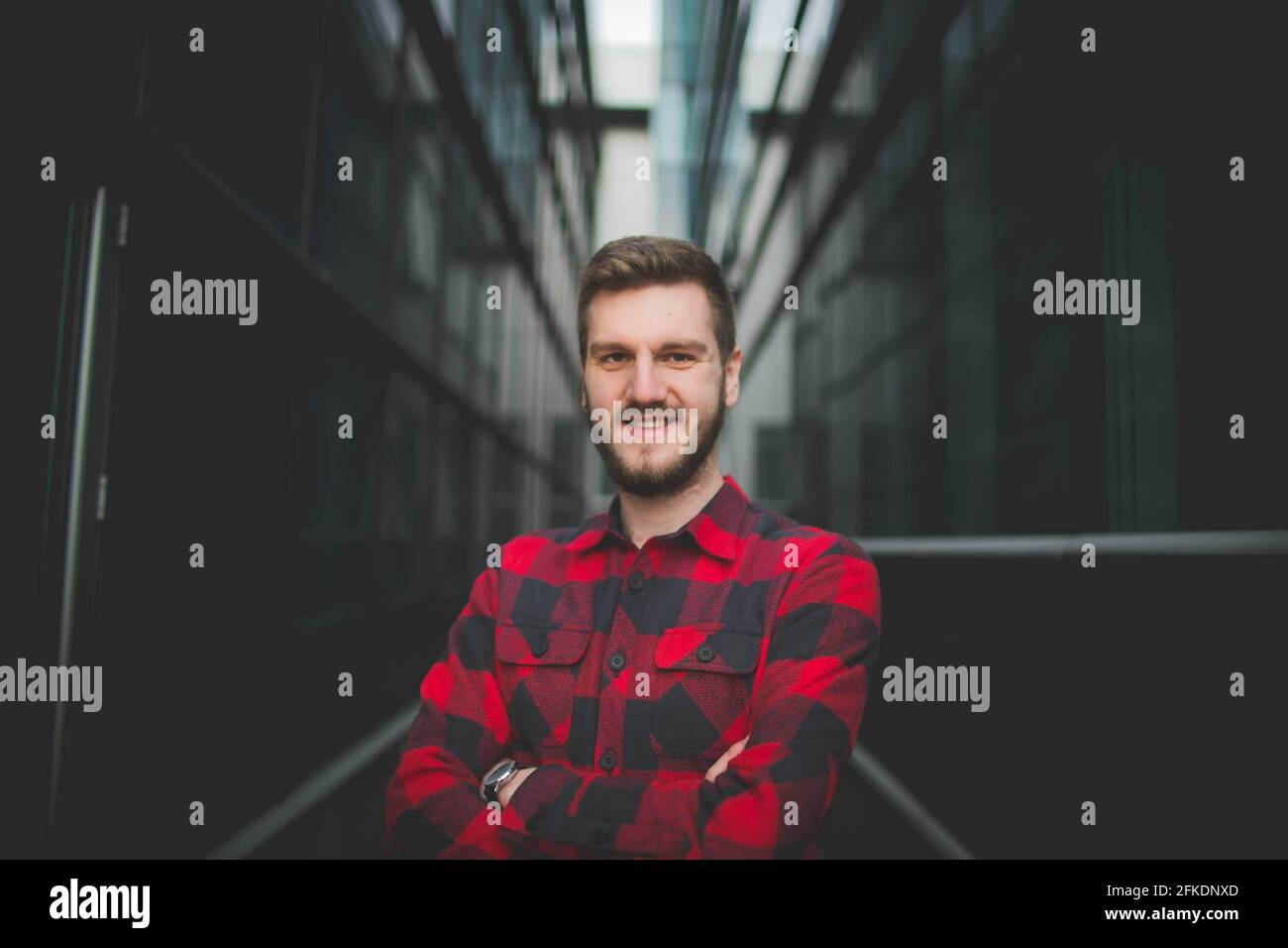 Smiling bearded caucasian businessman hi-res stock photography and ...