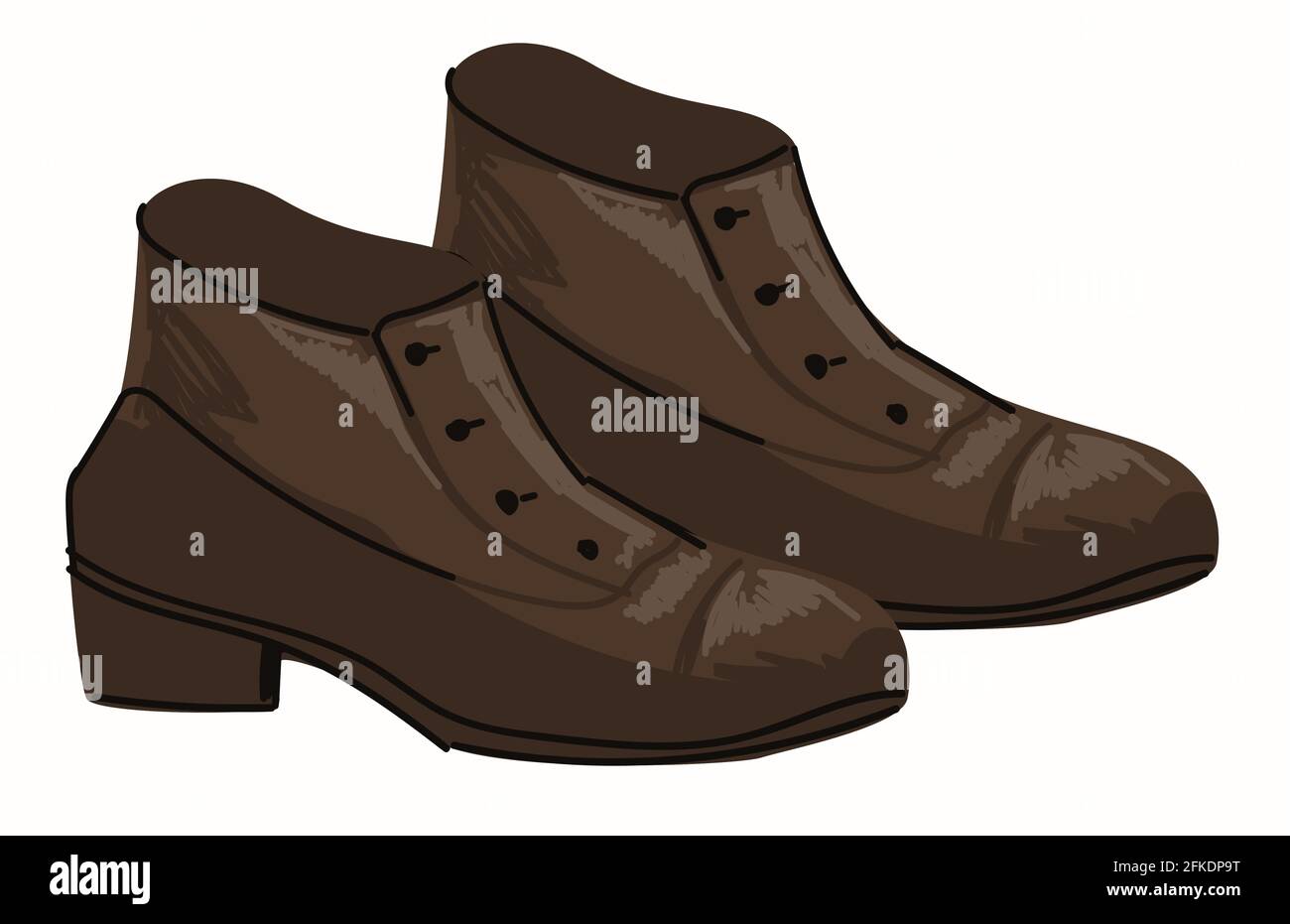 Victorian boots vintage Stock Vector Images - Alamy